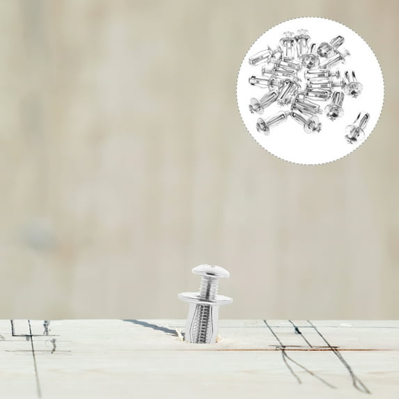 UPOUART 20Sets Expansion Nut Hollow Door Anchor with Screw Silver ...