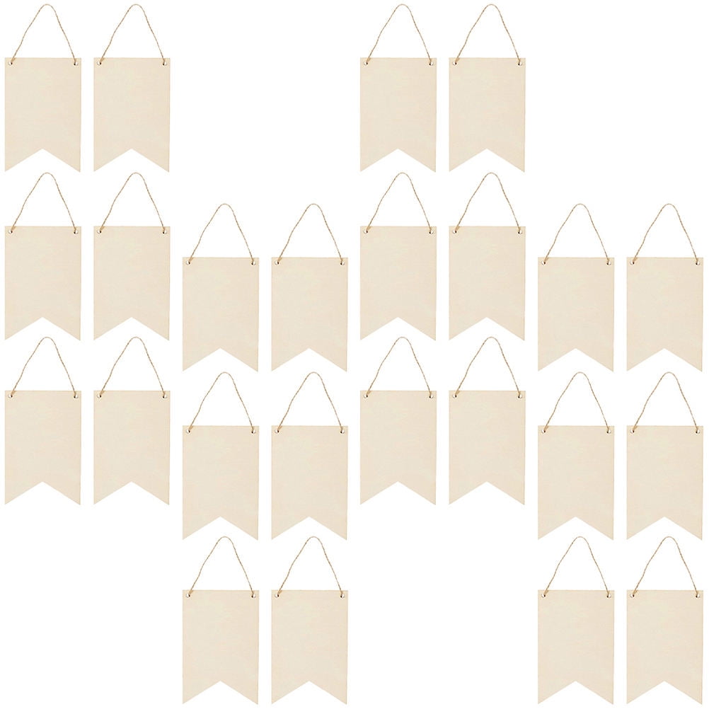 UPOUART 24 Pieces Small Round Wooden Slices Beige Cutouts for Holiday ...