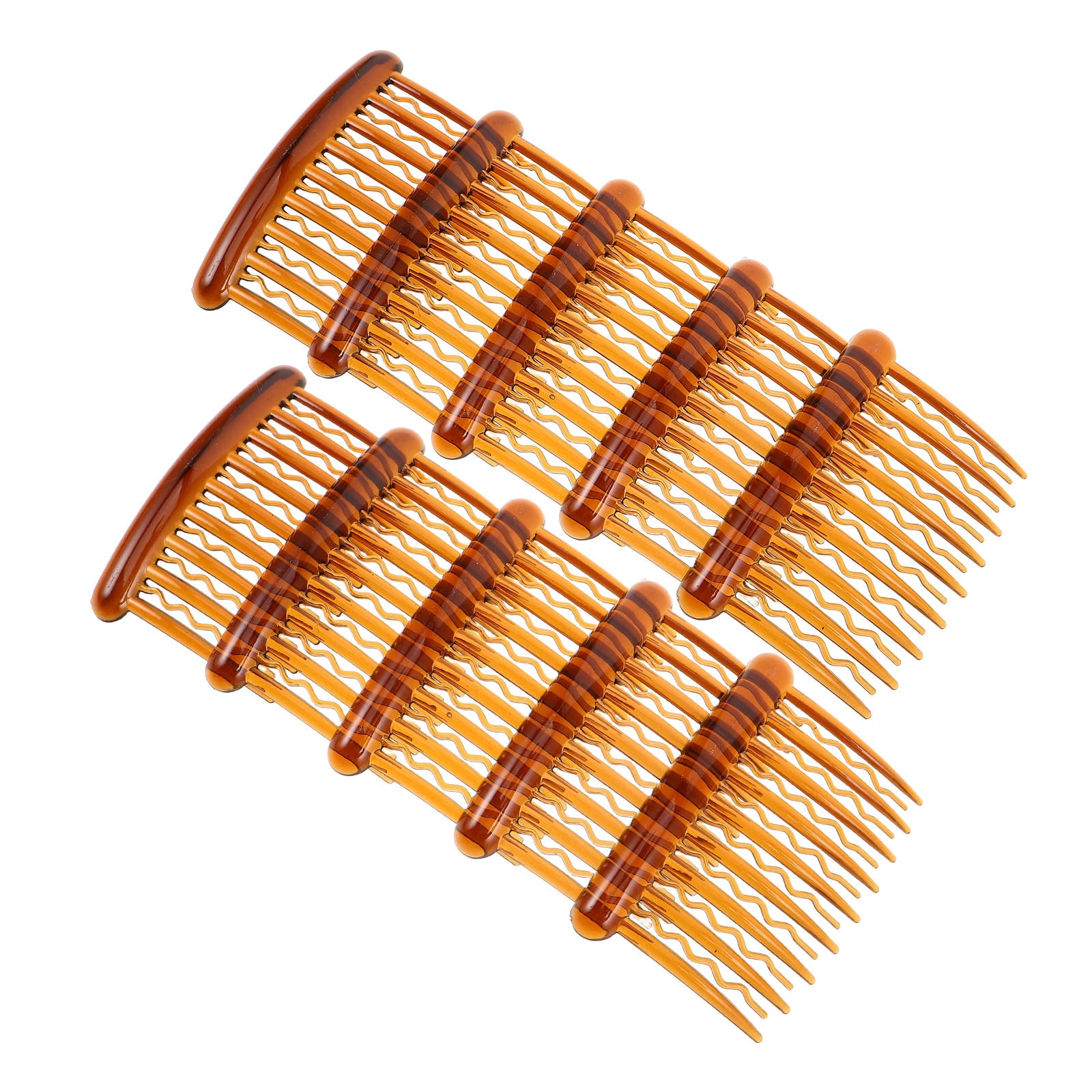 UPOUART 24Pcs Plastic Wave Hair Combs with Teeth Vintage Style Side ...