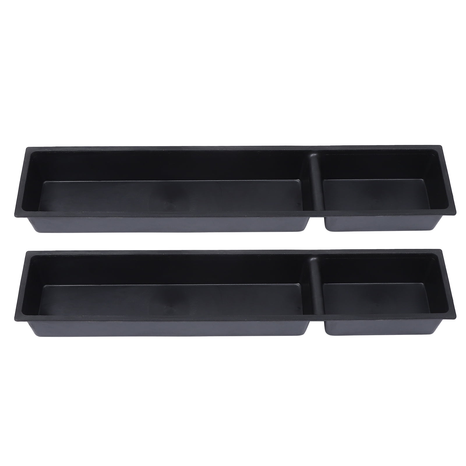UPOUART 2Pcs Black Poultry Food Containers Plastic Feeding Trough Anti ...