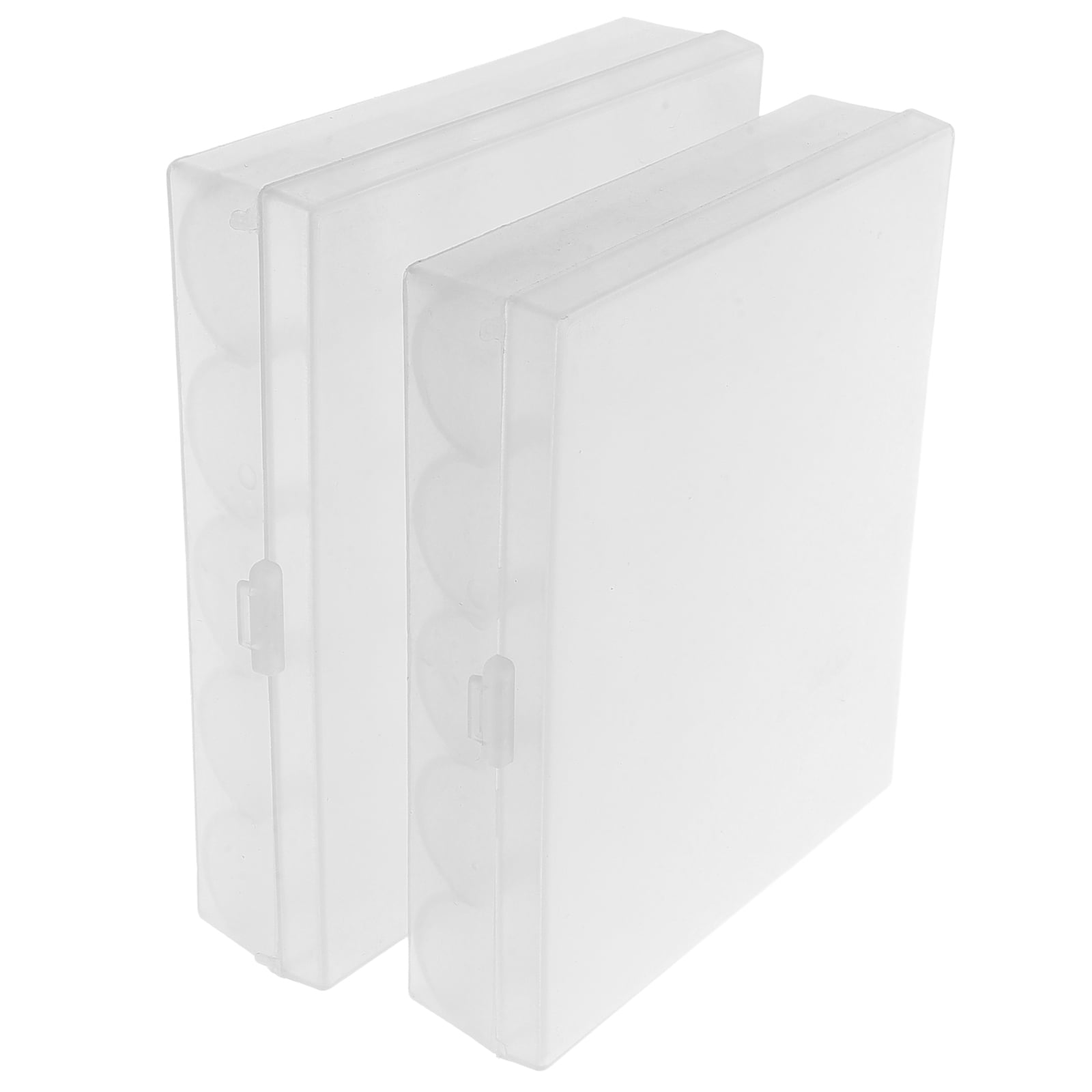 UPOUART 2Pcs Bobbin Storage Container Clear Plastic Box For Sewing ...