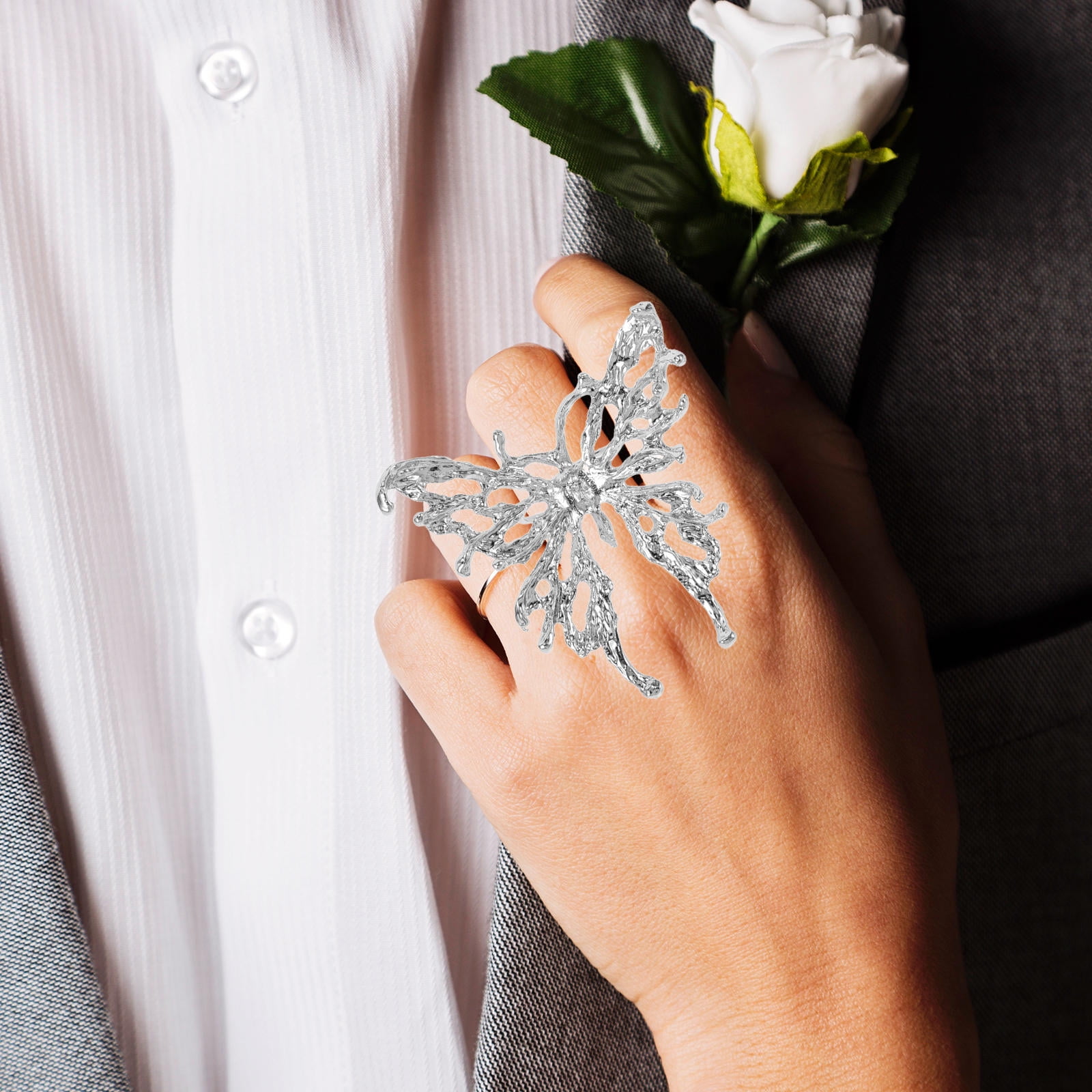 UPOUART 2Pcs Daily Life Vintage Butterflies Rings for Female Friends - Walmart.com