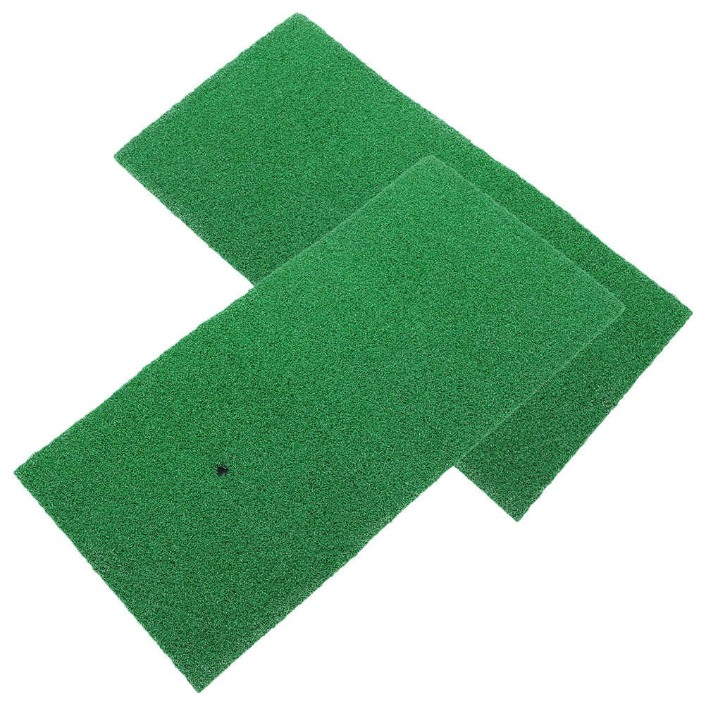 UPOUART 2Pcs Golf Turf Green Training Mat Buffer Effect for ...