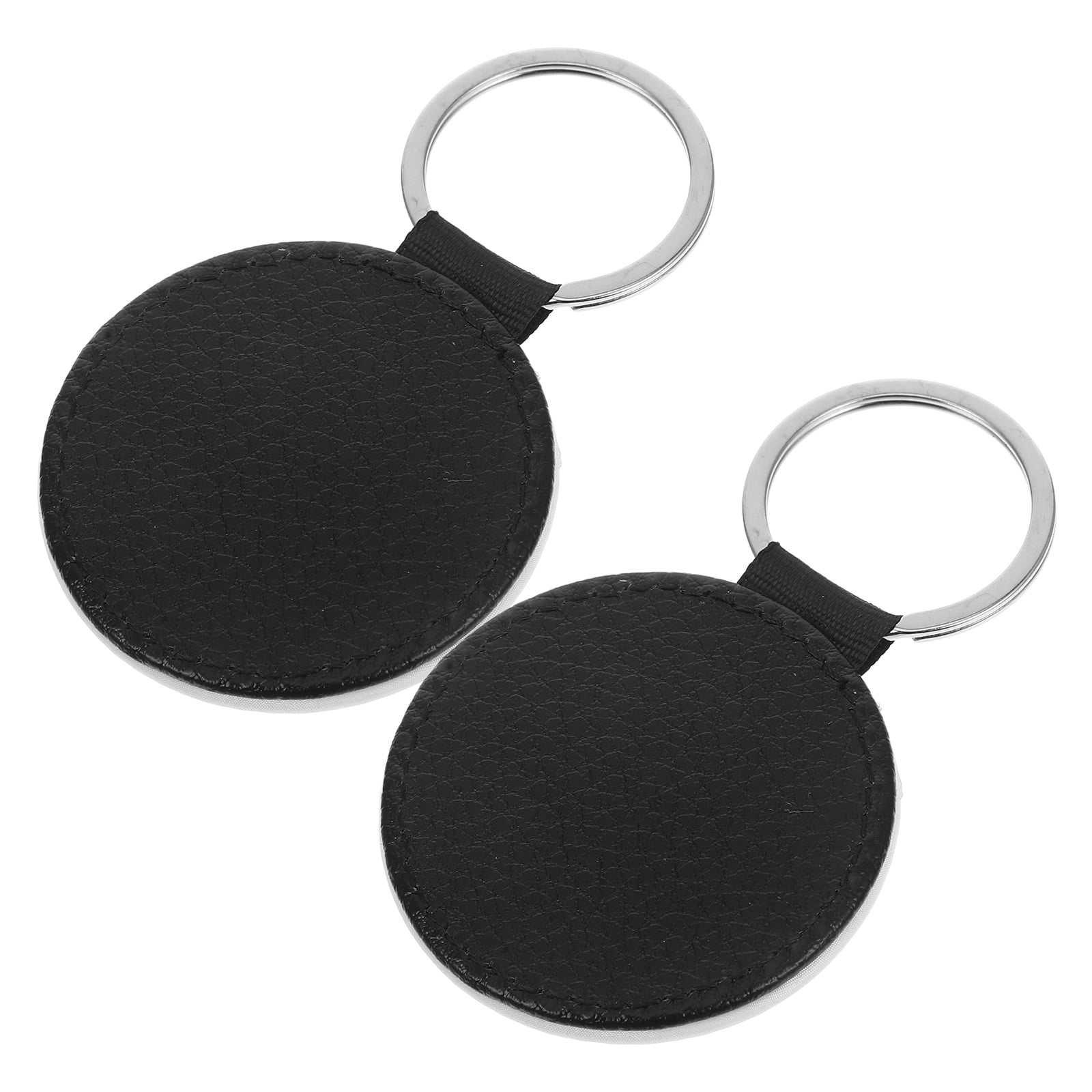 UPOUART 2Pcs Heart Shaped PU Keychain Blanks for Heat Transfer and Bag ...