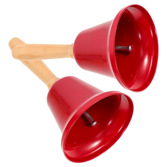 UPOUART 2Pcs Hotel Bell Metal Iron Red Round Simple Countertop for ...