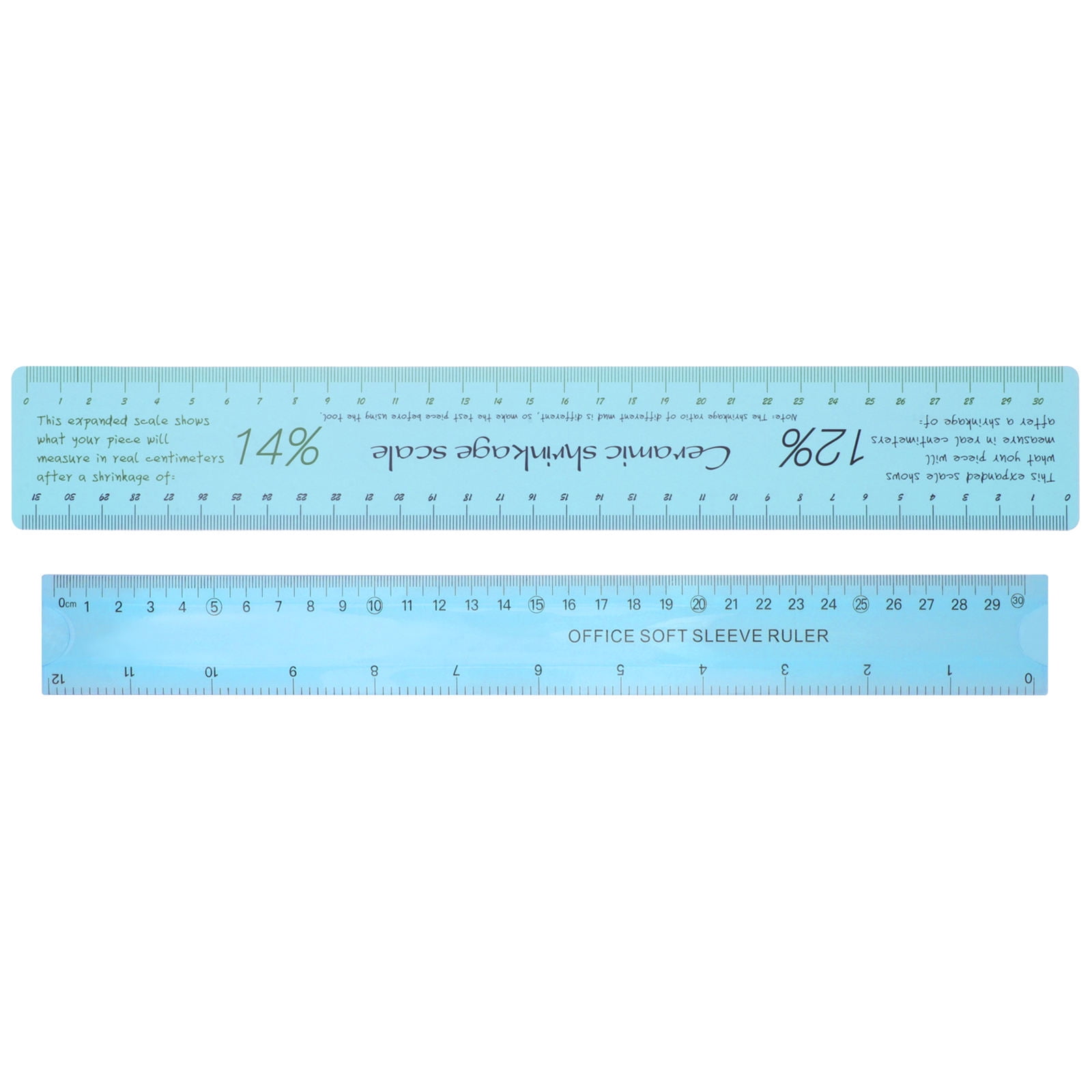 UPOUART 2-Pack Multifunctional Ceramic Clay Rulers with Plastic ...