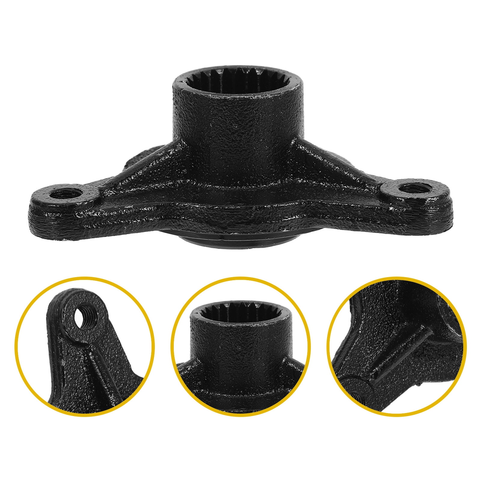 UPOUART 2Pcs Rear Axle Hub for Atv Black 23 Tooth Spline Wheel Hub ...