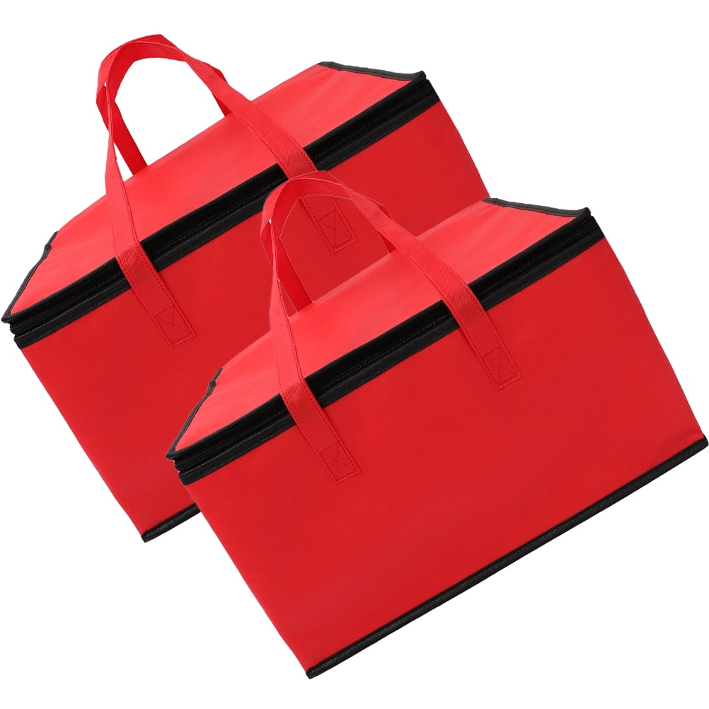 UPOUART 2Pcs Red Kitchen Insulated Food Bags with Easy Open Zipper and ...