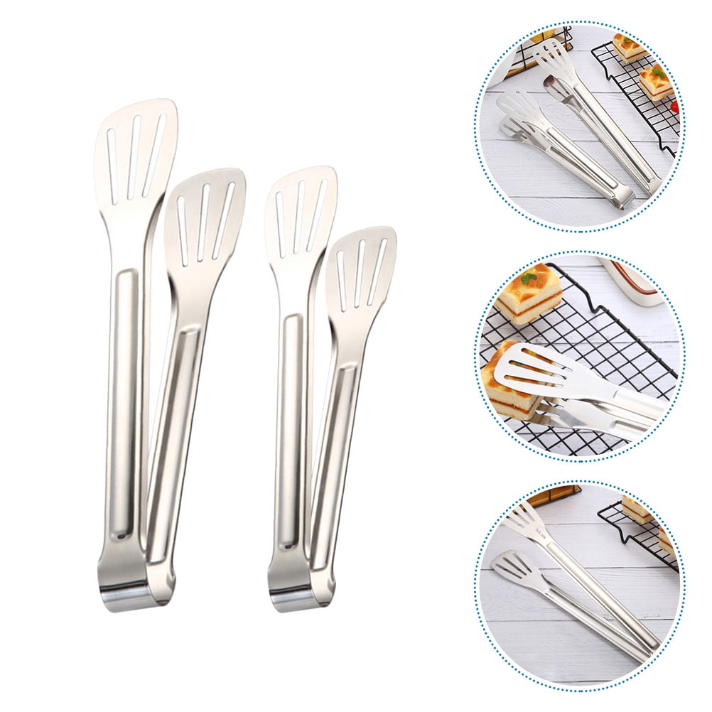 UPOUART 2Pcs Salad Tongs for Serving Stainless Steel Heat Resistant ...