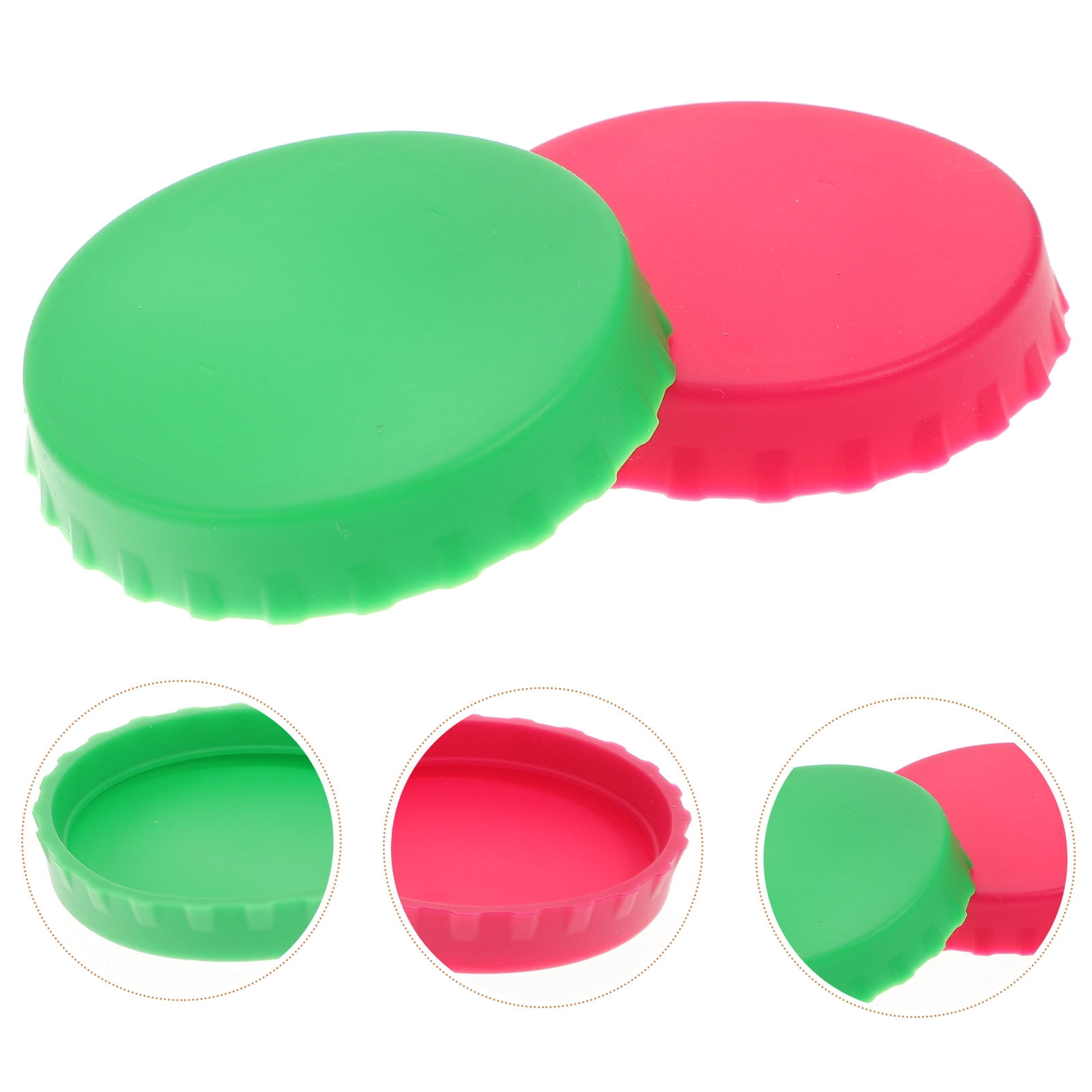 UPOUART 2Pcs Silicone Soda Can Lids Sealed Leak Proof for Energy Drink ...