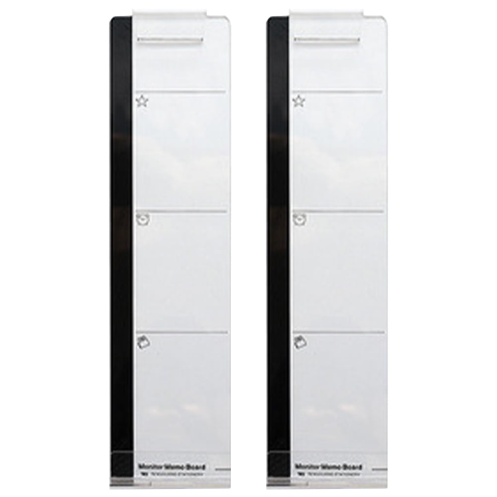 UPOUART 2Pcs Transparent Monitor Memo Board Rectangular Simple Design ...
