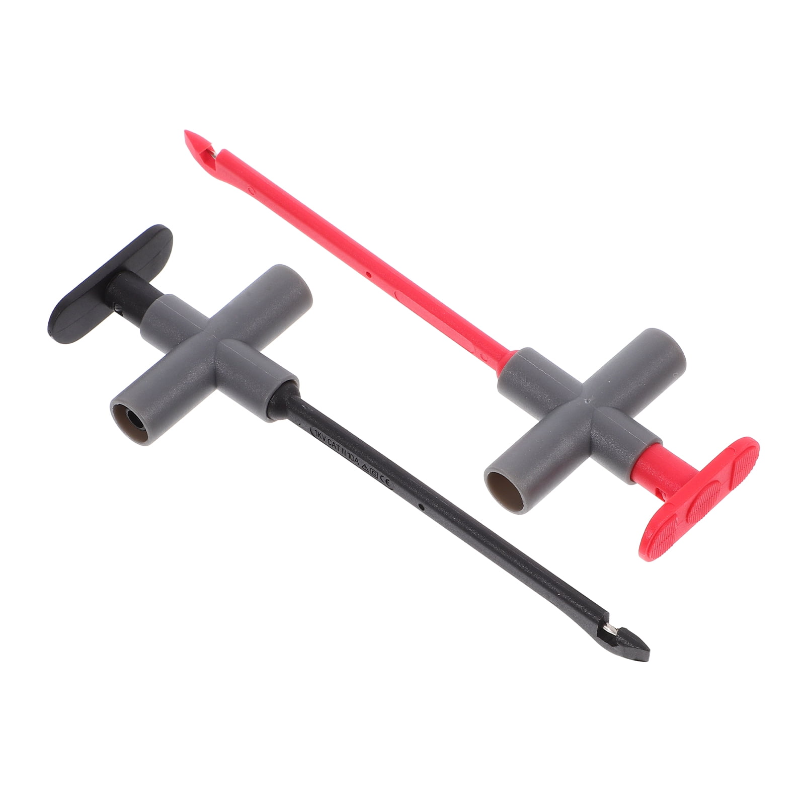 UPOUART 2-Pack Electrician Wire Testing Probes, Black ABS Straight and ...