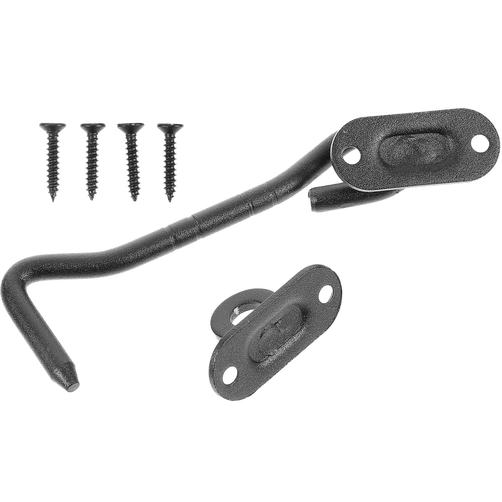 UPOUART 2Sets Hook And Eye Latch For Securing Doors Black Stainless ...