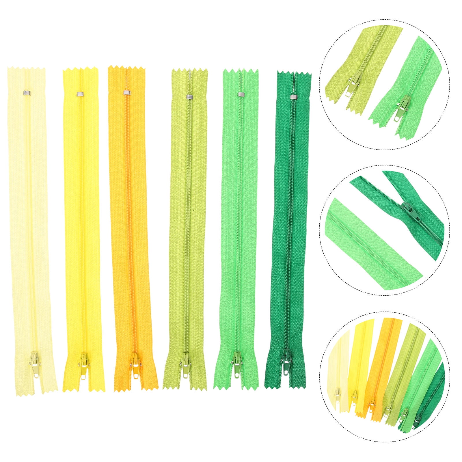 UPOUART 30Pcs Assorted Color Zippers for Sewing Crafting Supplies and ...