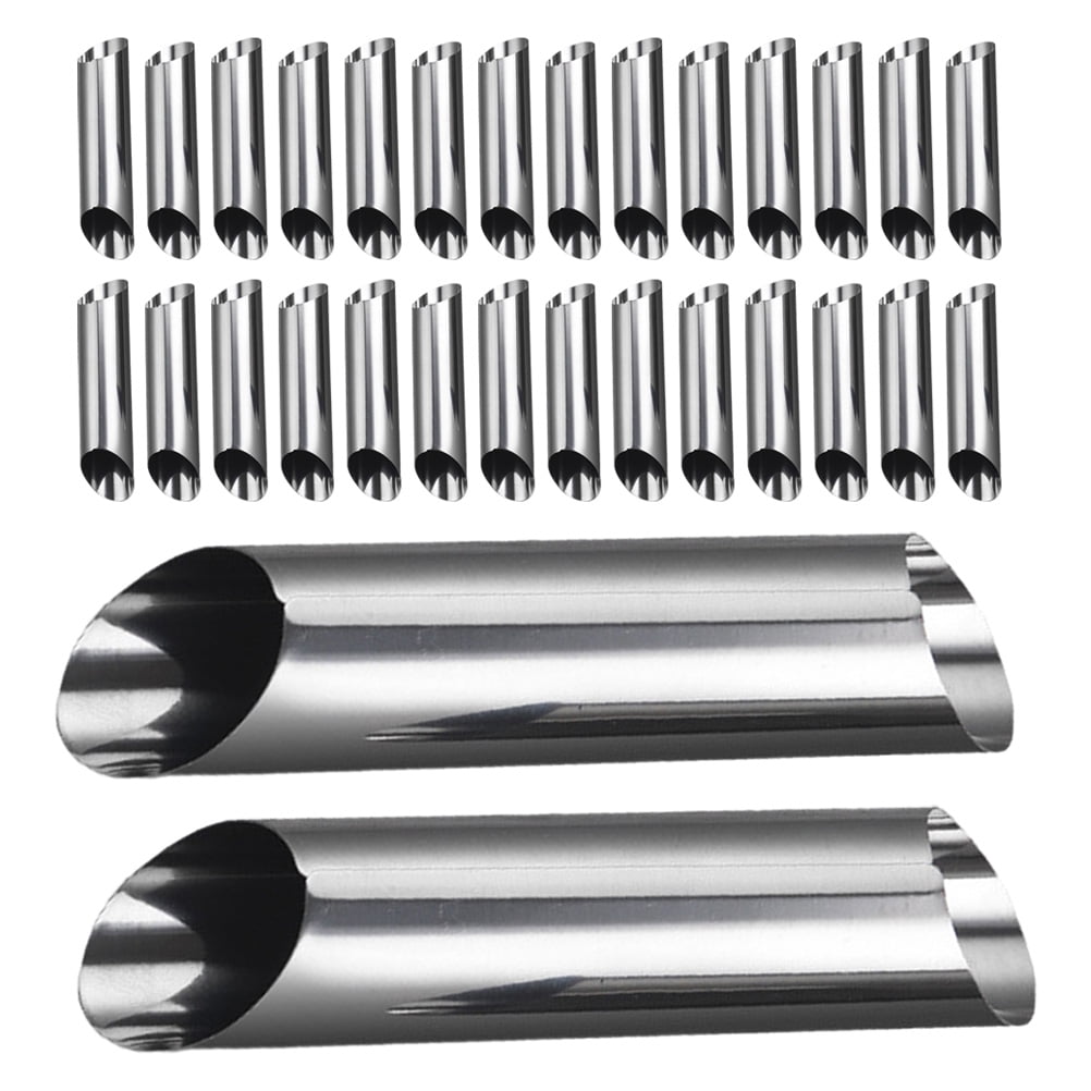 UPOUART 30-Piece Stainless Steel Croissant Molds Tubular Baking Tools ...