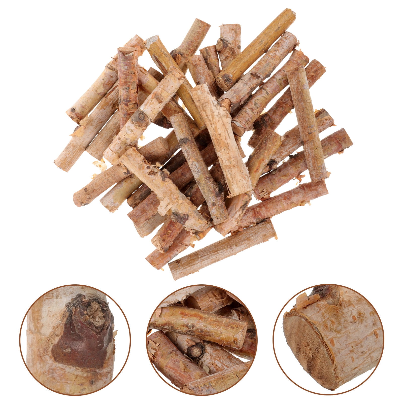 UPOUART 30pcs Unfinished Hardwood Cylindrical Log Sticks for Crafts ...