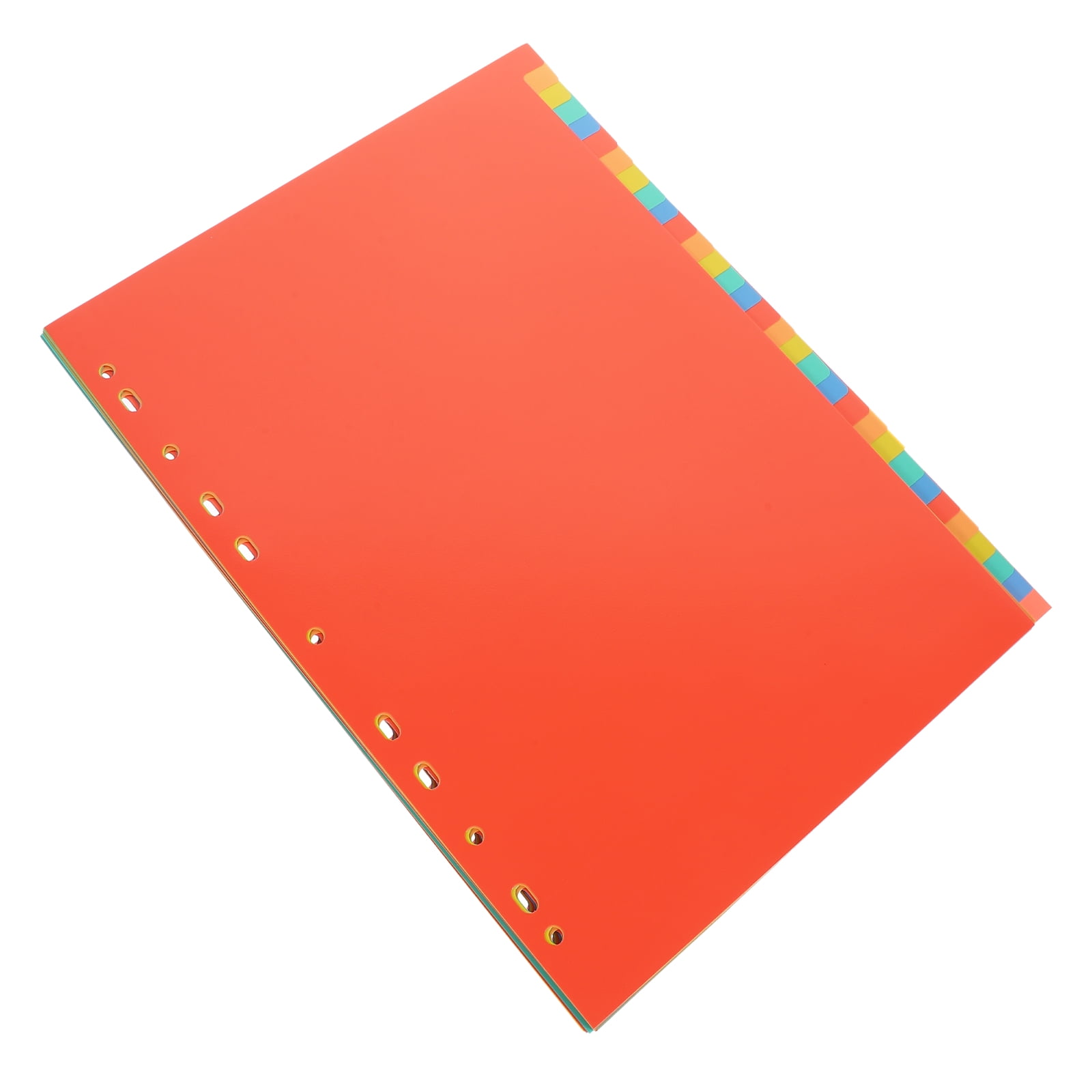 UPOUART 31 Sheets Plastic Binder Index Divider Sheet Orange For Binder ...