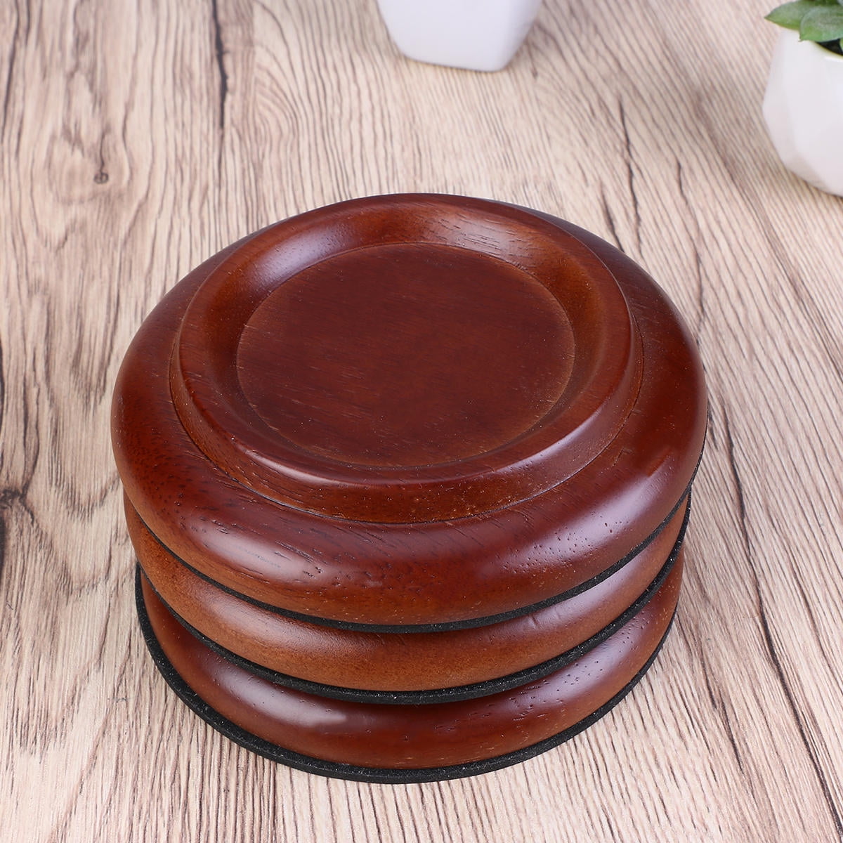 UPOUART Piano Accessories Shockproof EVA Caster Cups Brown 3Pcs Size L ...