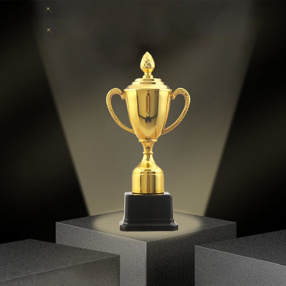 UPOUART Trophies for Reward Golden Plastic 3pcs Prize in Talent Shows ...