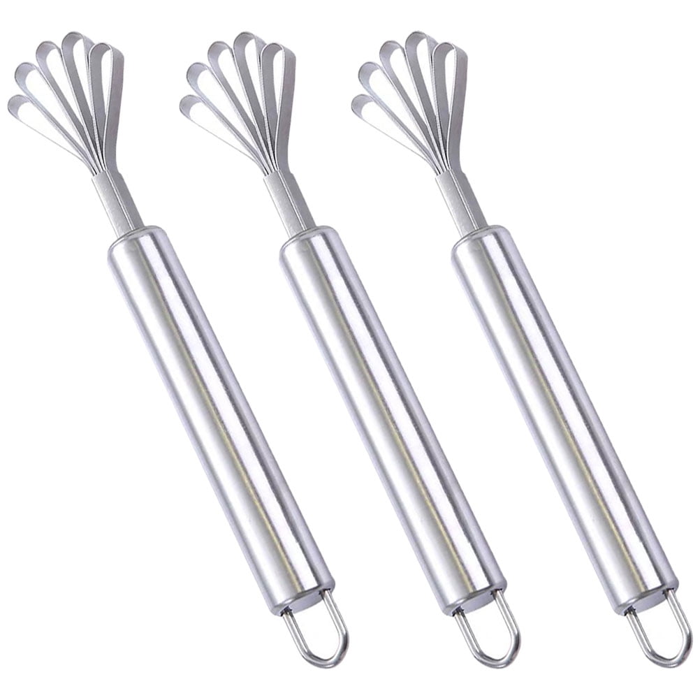 UPOUART 3-Piece Metal Coconut Scraper Set with Hanging Hook for Easy ...
