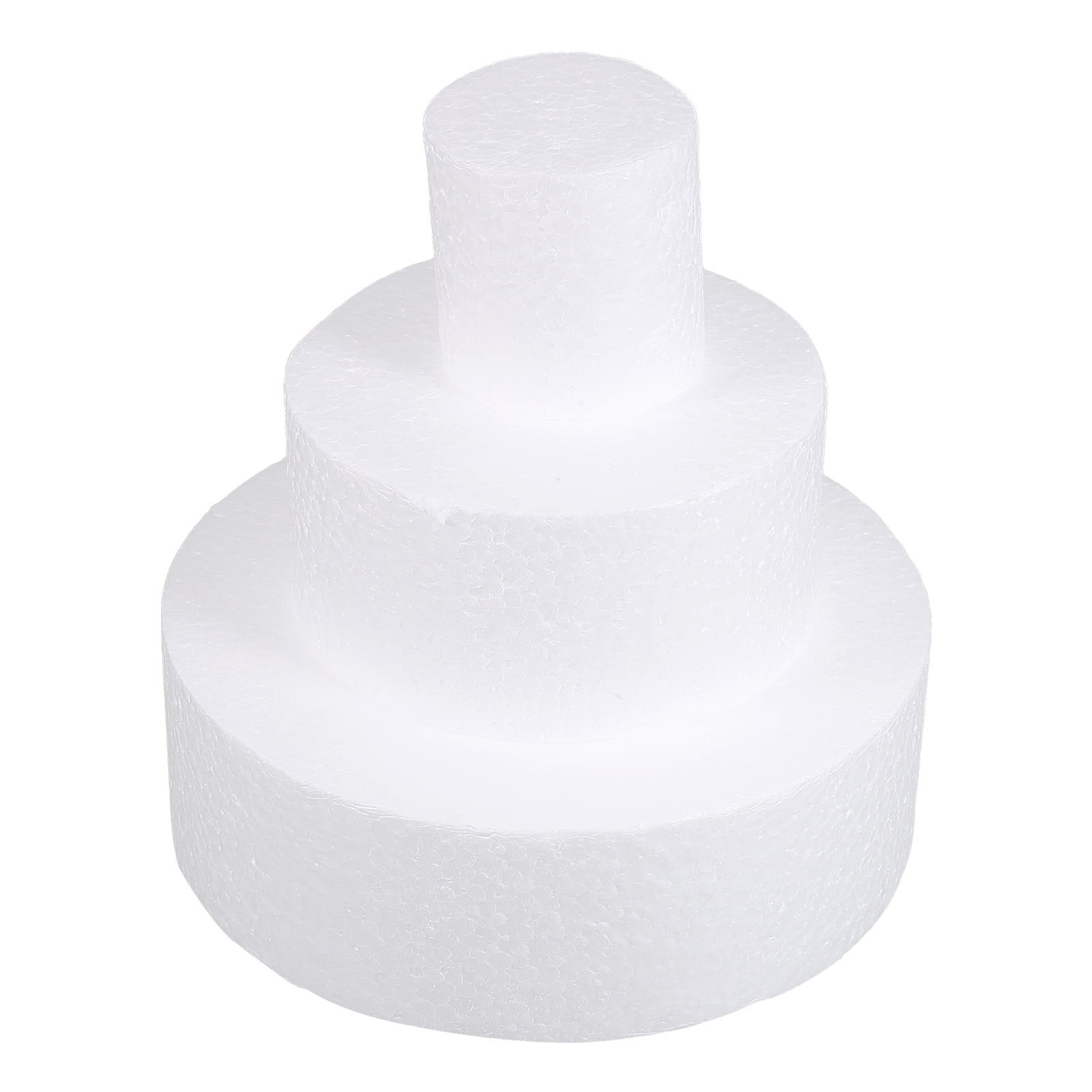 UPOUART 3Pcs Round Foams Cake Models For Baking Practice And Diy Props ...