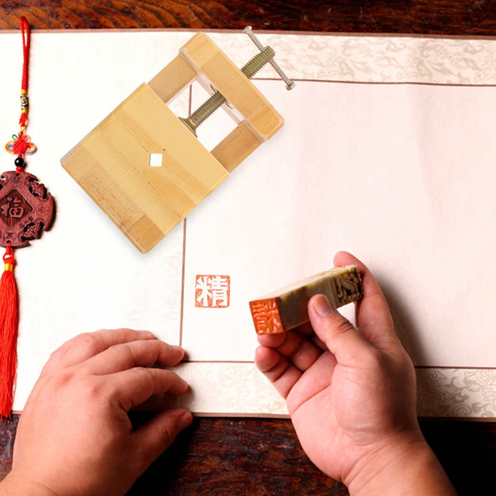 UPOUART 3Pcs Multi Purpose Wood Vise Clamp Light Brown for Carving and ...