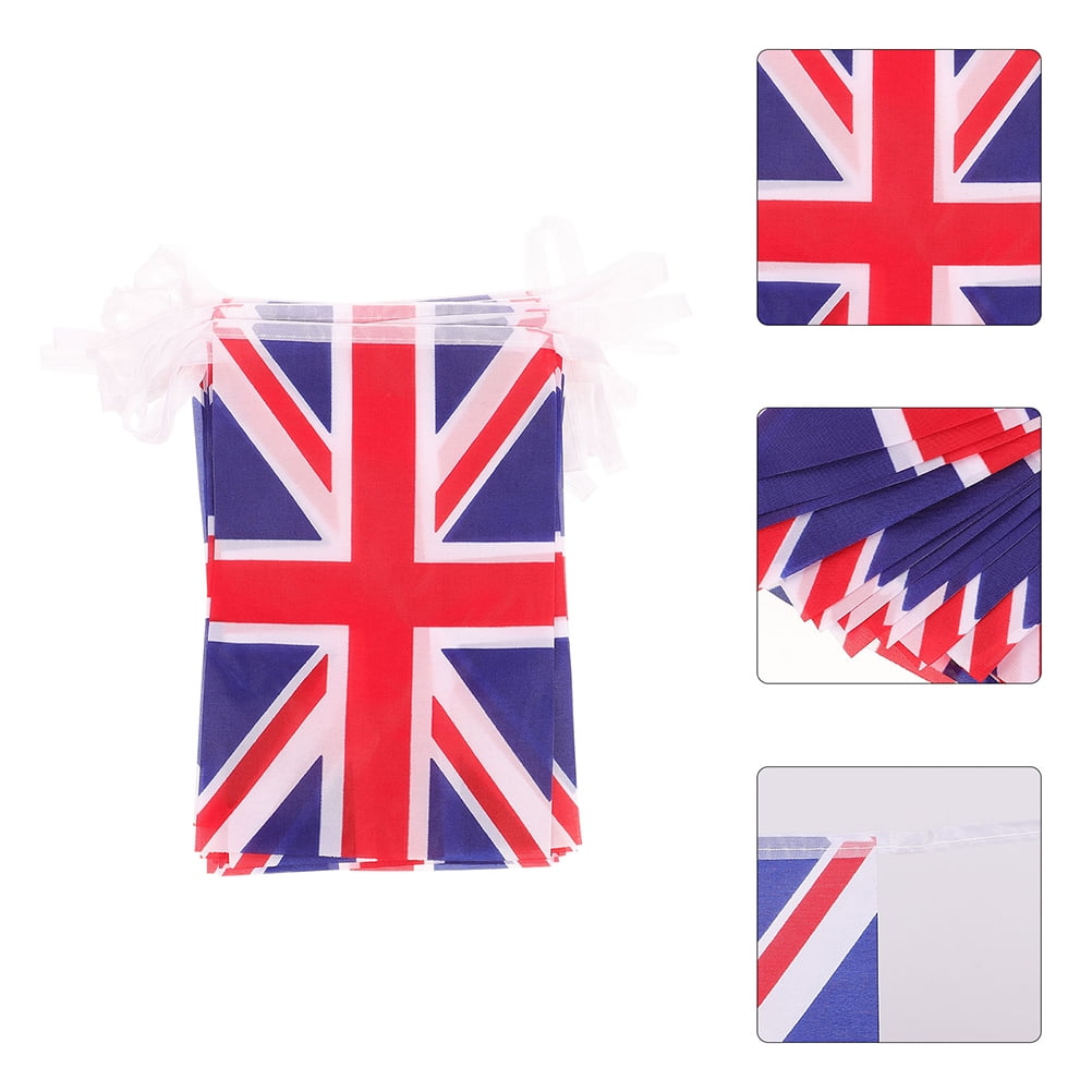 UPOUART 3Set British Flag String Banner Assorted Color Decorative Home ...