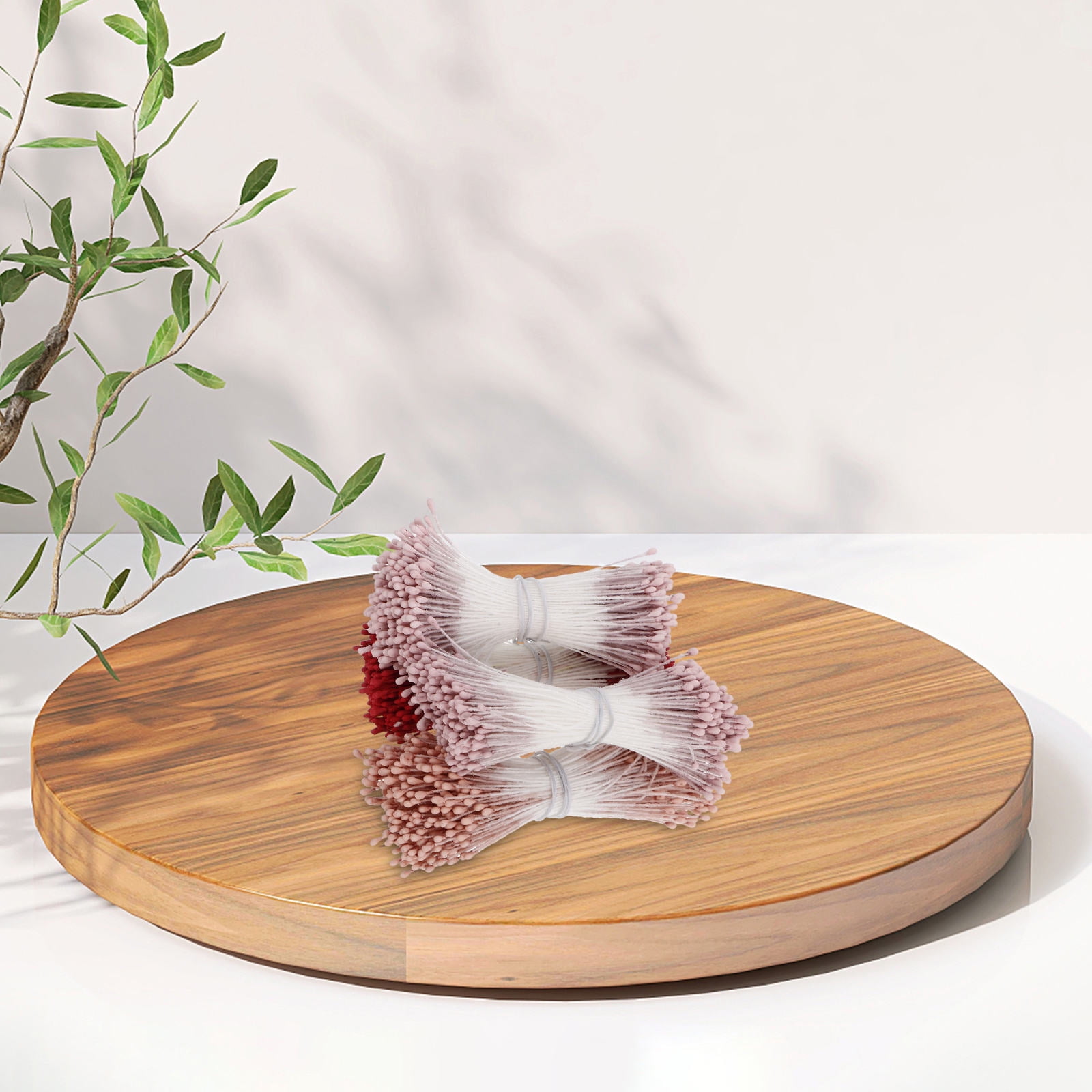 UPOUART 4 Bundles Red Gypsum Artificial Flower Stamens For Craft ...