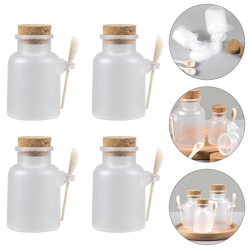 UPOUART Bath Salt Storage Bottles Plastic Storage Holder present ...