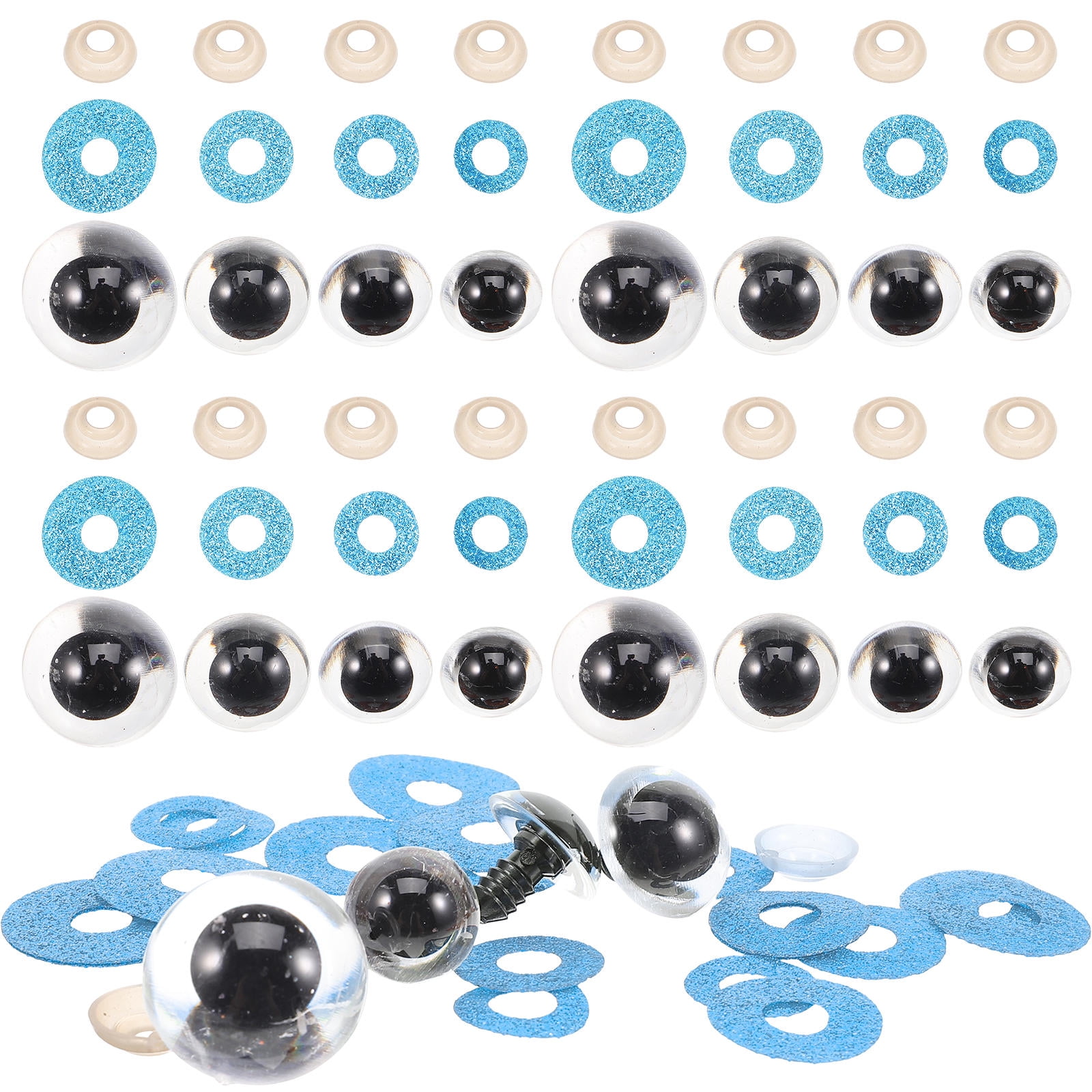 UPOUART 40 Pieces Realistic Plastic Craft Eyeballs for Holiday ...