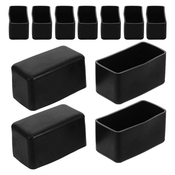 UPOUART 40pcs Chair Feet Protectors Black Plastic Simple Design For ...