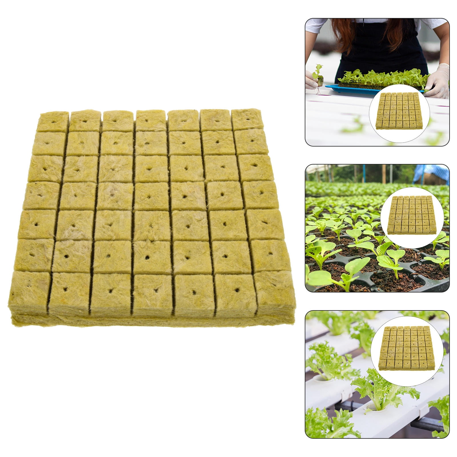 UPOUART 49Pcs Grow Starter Cubes Stonewool Grow Cubes for Water ...