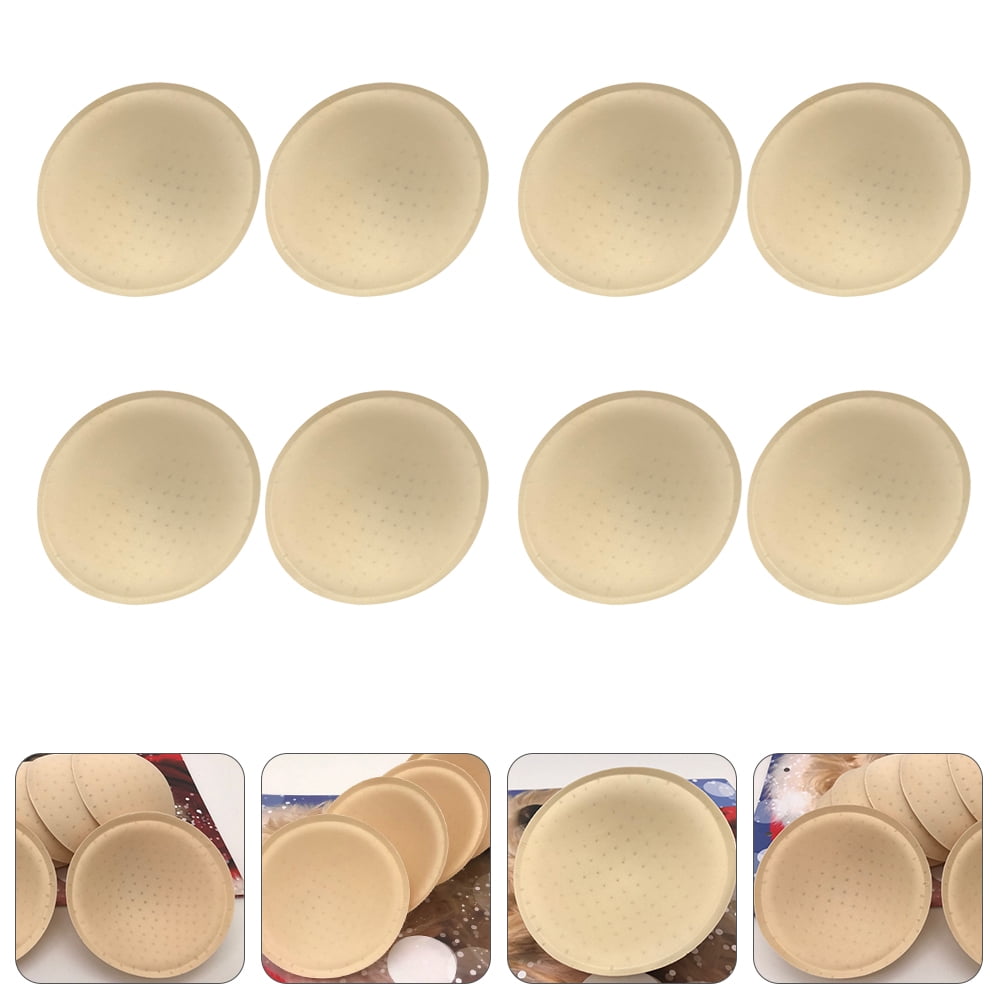 UPOUART 4 Pairs Soft Sponge Chest Pads for Sports Bras, Beige Inserts ...