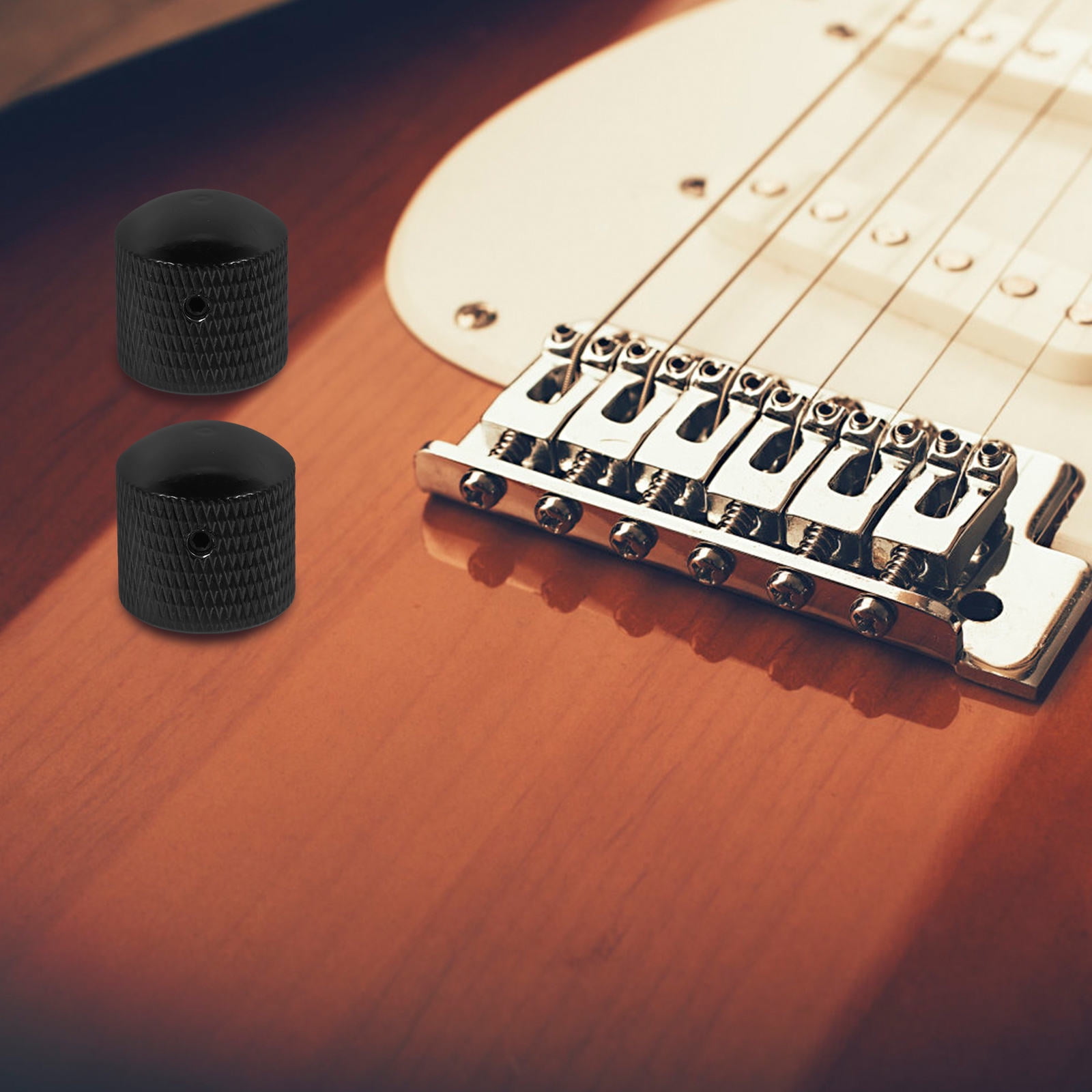 UPOUART Volume Control Knob Accessory Metal Black 4Pcs Switch ...