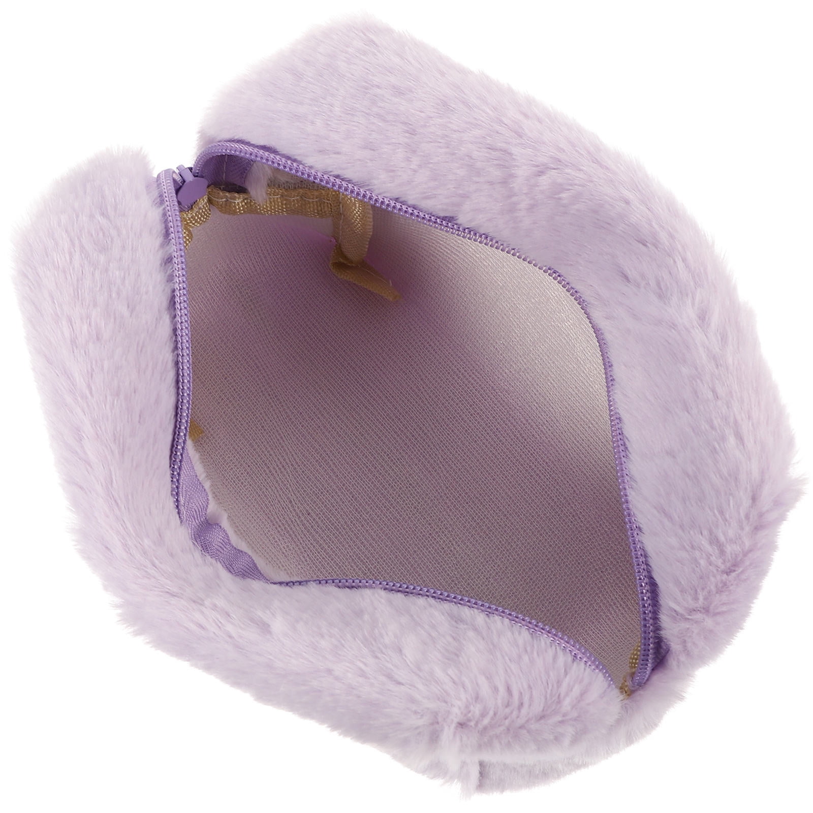 UPOUART Compact Plush Makeup Bag For Wife Travel Convenience 1Pcs 7.1x3 ...