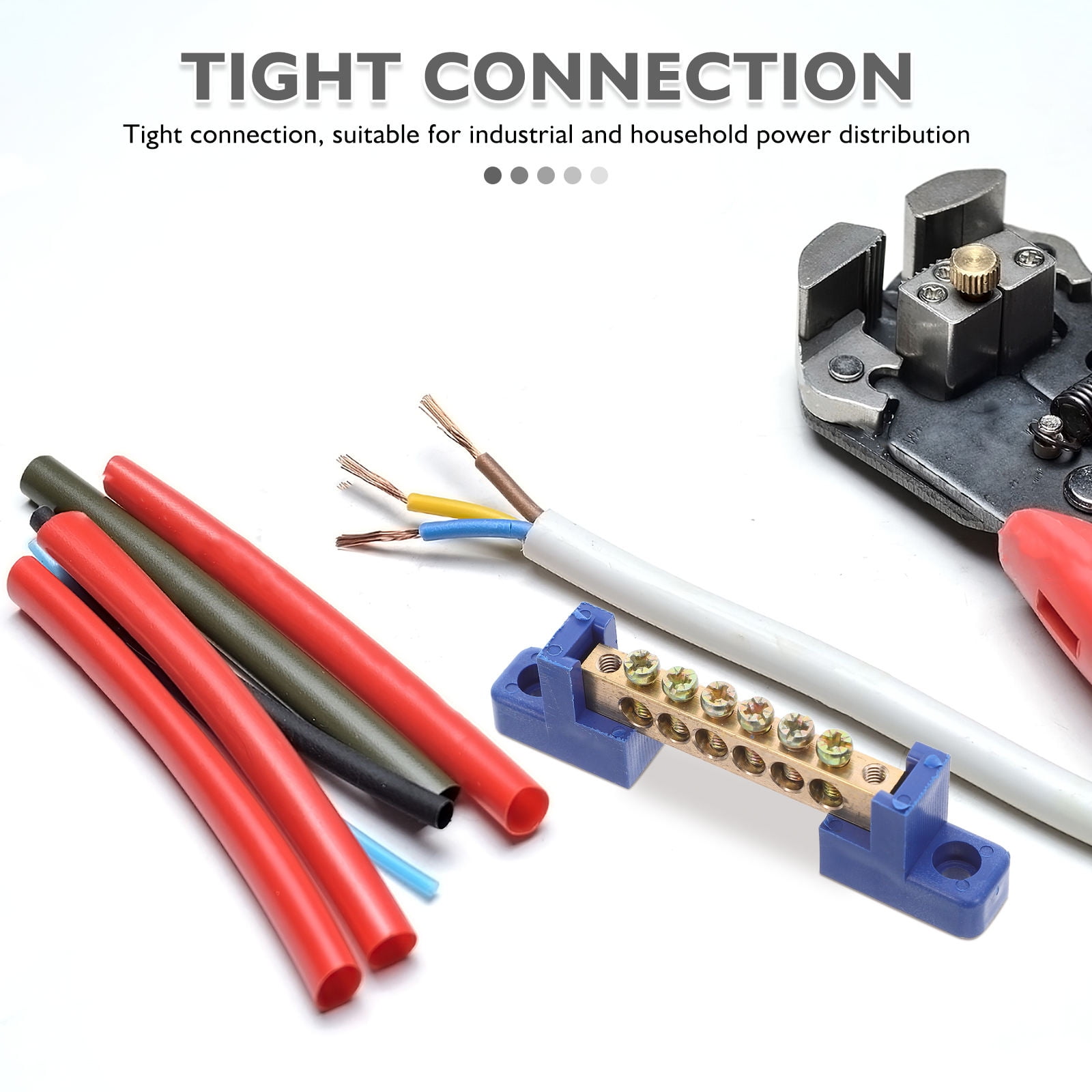 UPOUART 4Pcs Copper Electrical Grounding Terminal Block Multi Position ...