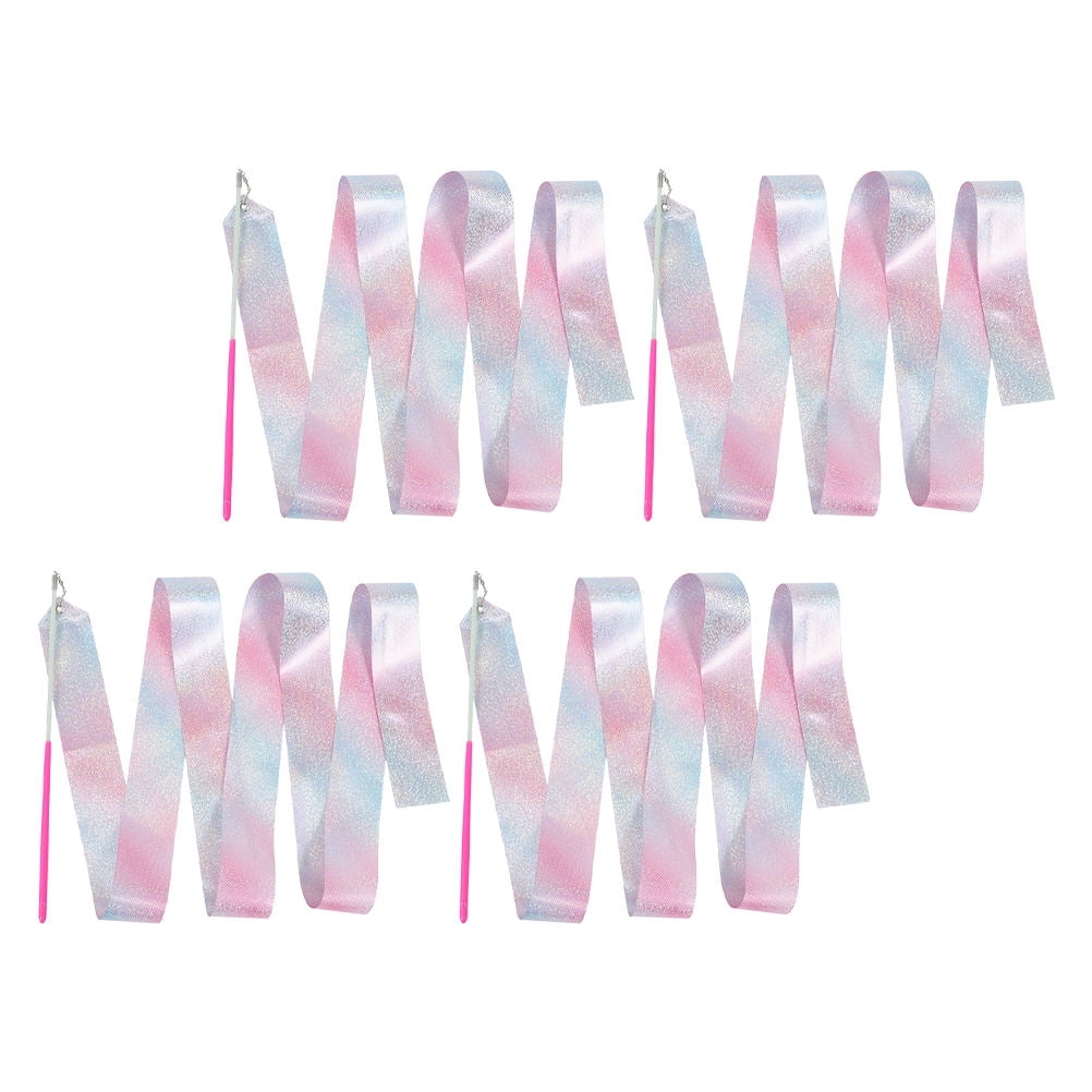 UPOUART 4Pcs Dance Streamers for Kids Assorted Color Silk and ...