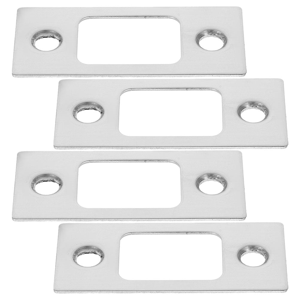 UPOUART 4Pcs Door Strike Plate Filler Stainless Steel Covers for Bolt ...