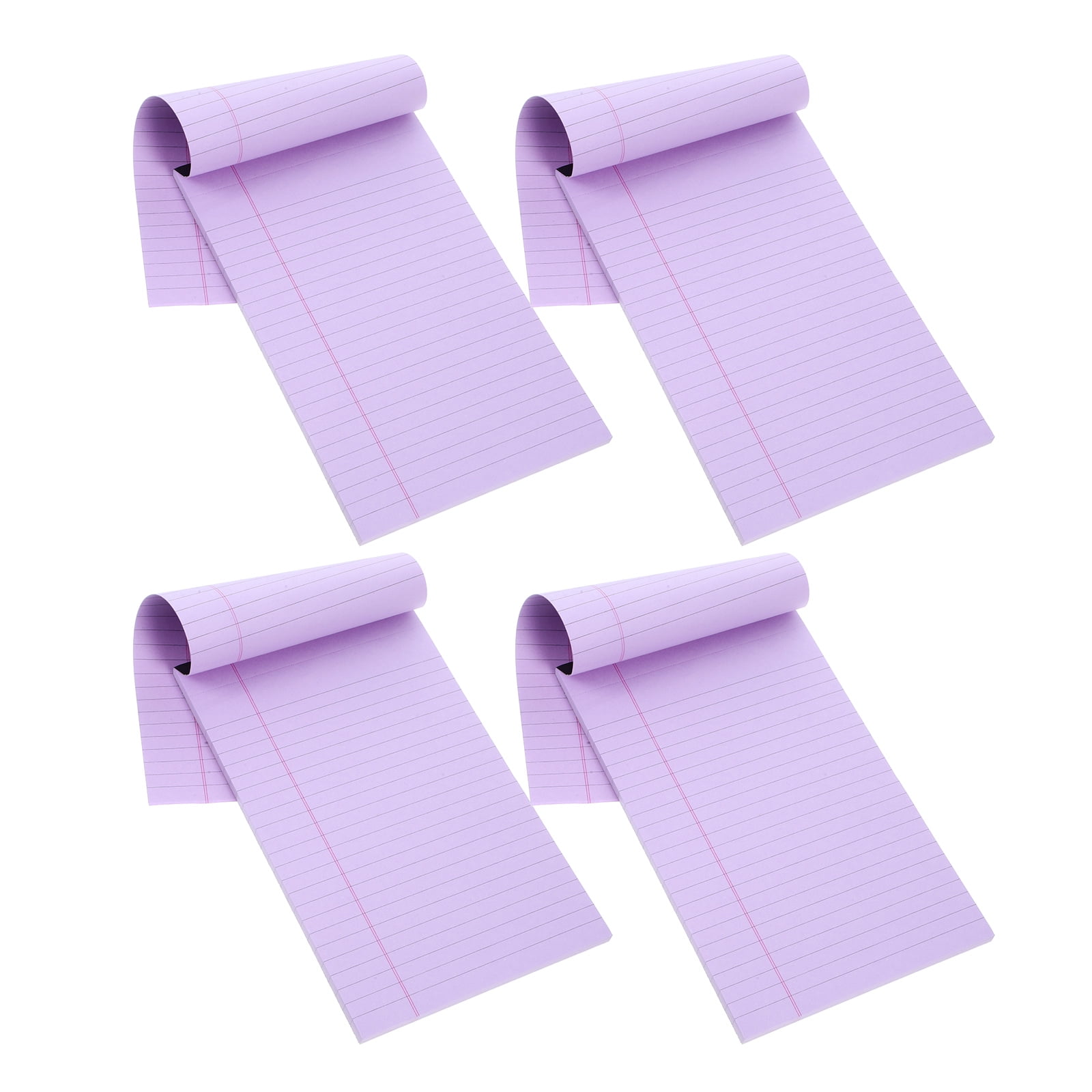 UPOUART 4Pcs Small Legal Pads Purple Paper Material with Tear Off ...