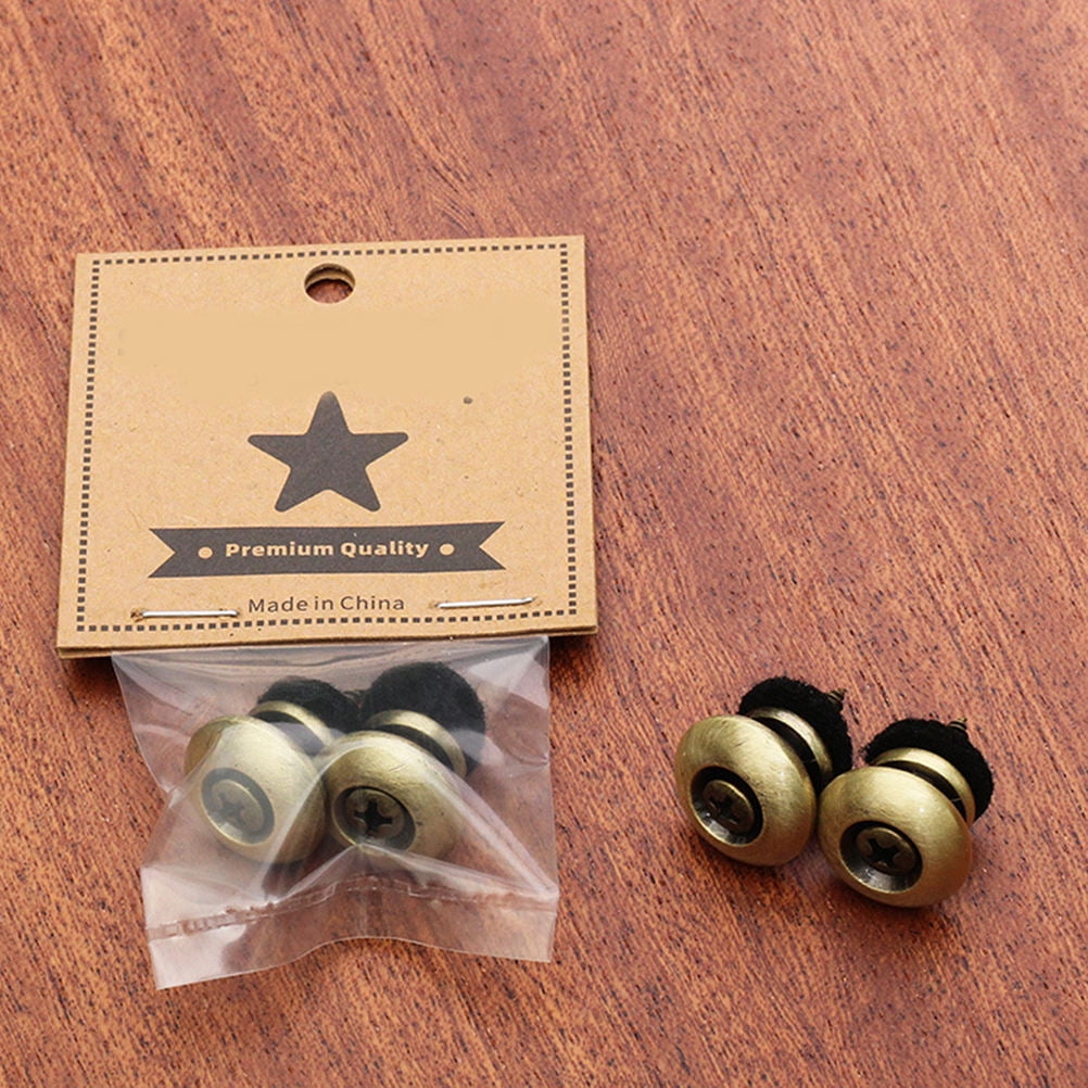 UPOUART 4Pcs Guitar Strap Lock Buttons Metal Strap Peg Replacement for ...