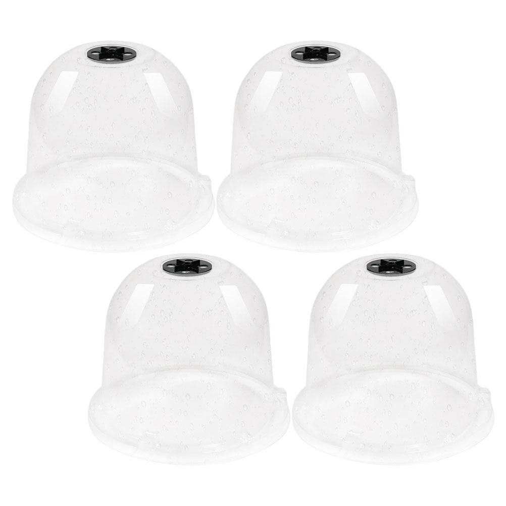 UPOUART 4Set Garden Plant Dome for Temperature Control Transparent ...