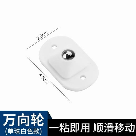 UPOUART 4pcs Small Wheels for Projects White Plastic Easy Mobility for ...