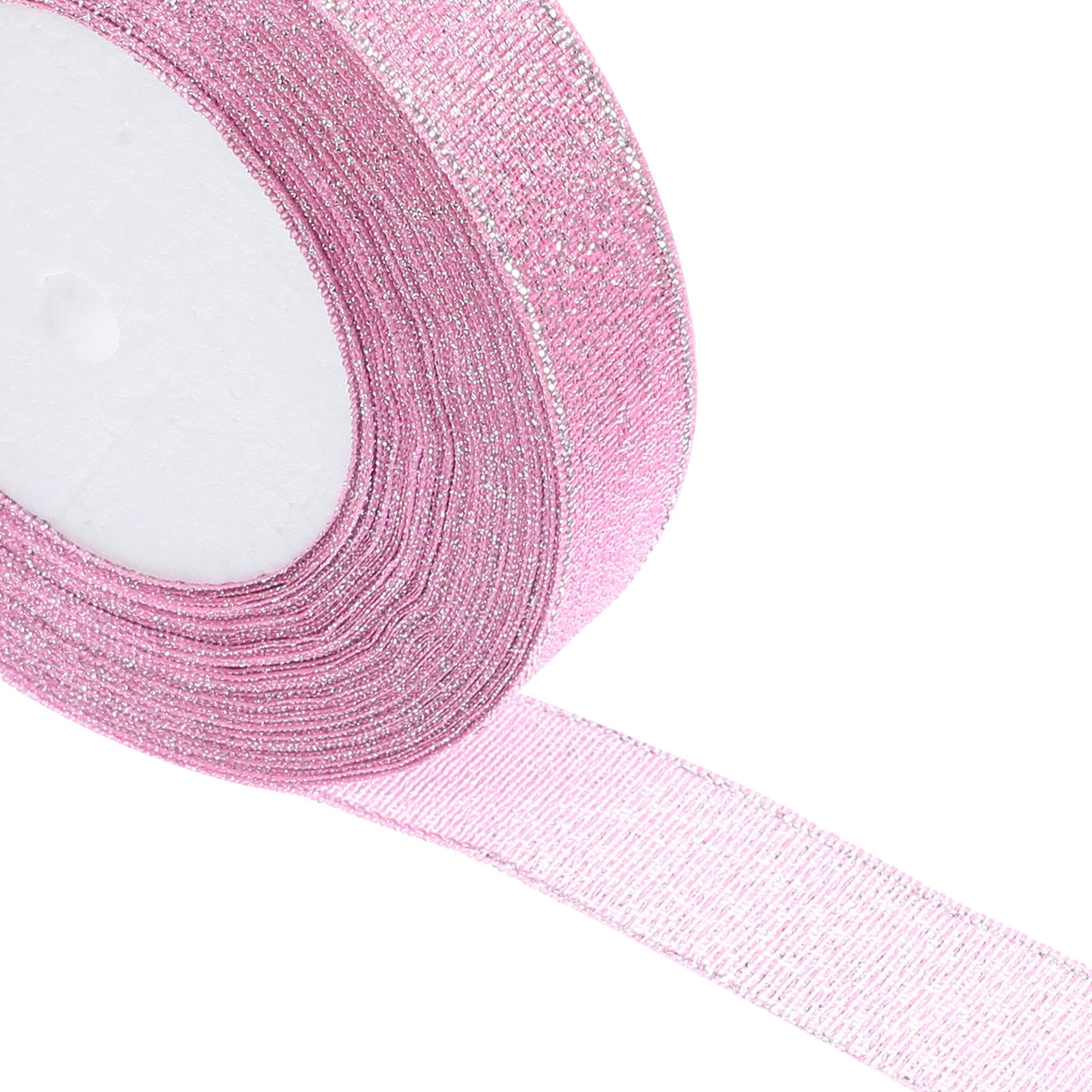 UPOUART 5 Rolls Pink Polyester Fabric Ribbon for Diy Crafts 884.25X0 ...