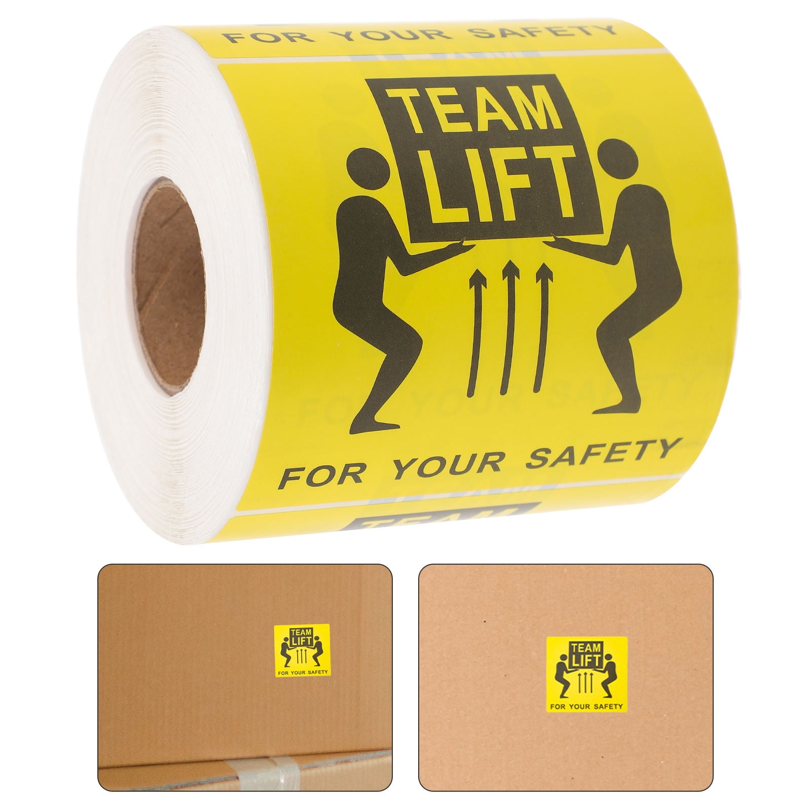 UPOUART 500 Labels Roll Team Lift Heavy Package Warning Labels for ...