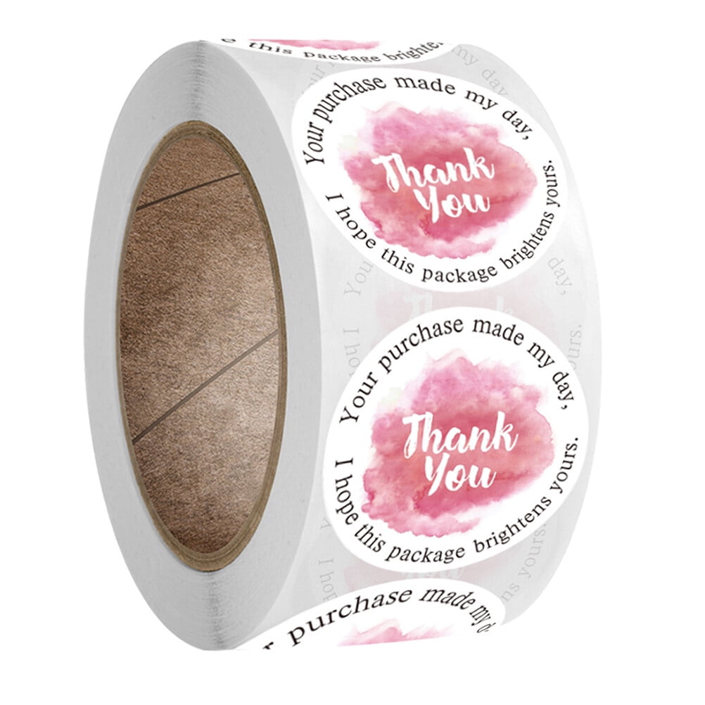 UPOUART 500Pcs Appreciation Stickers White Paper Package Sticker for ...