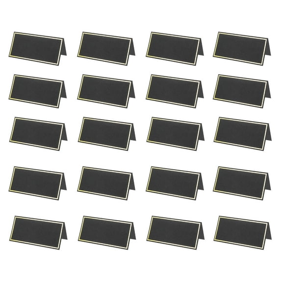 UPOUART 50Pcs Black Reserved Table Signs Blank Place Cards for Wedding ...