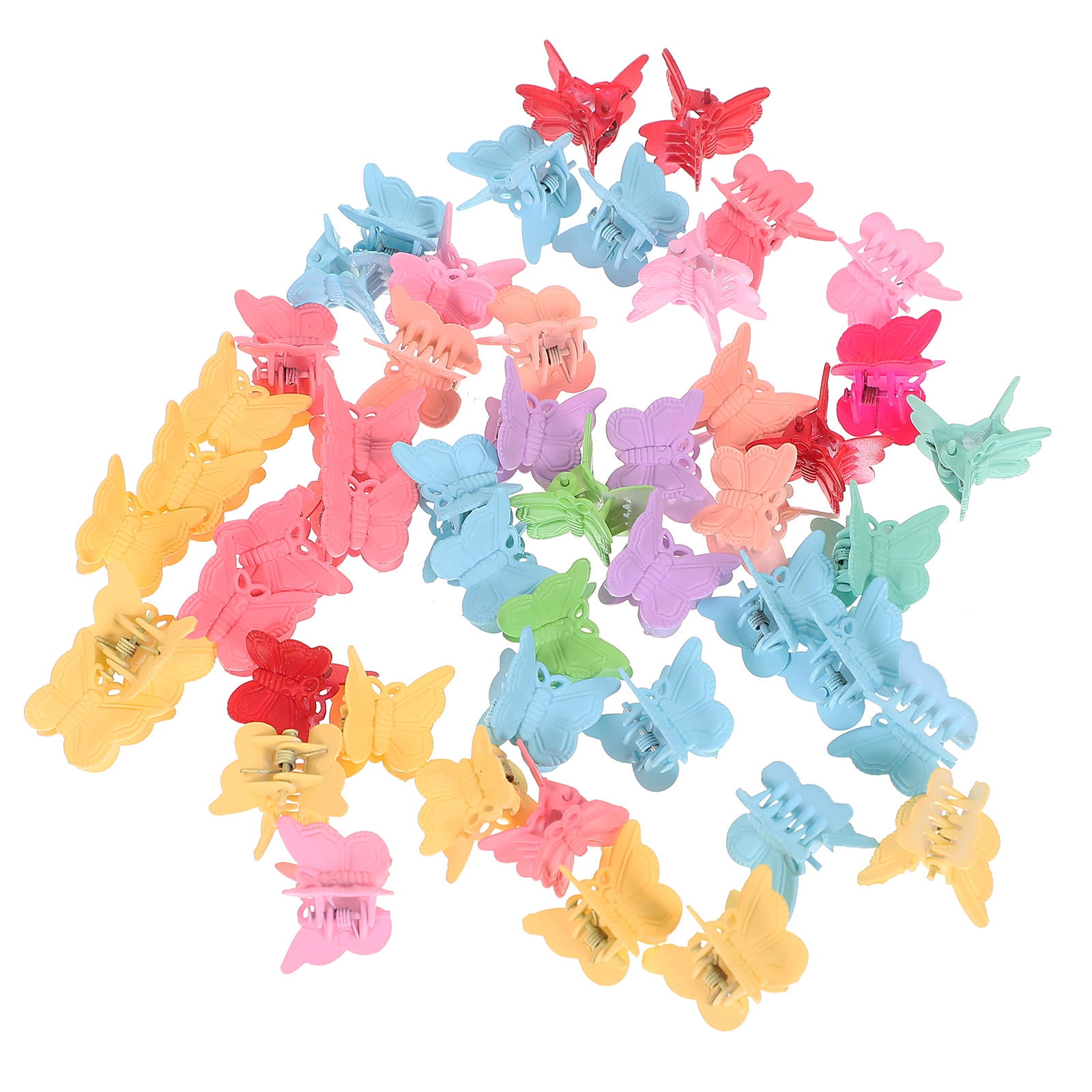 UPOUART 50Pcs Butterflies Hairpins Assorted Color Small Clips for Party ...