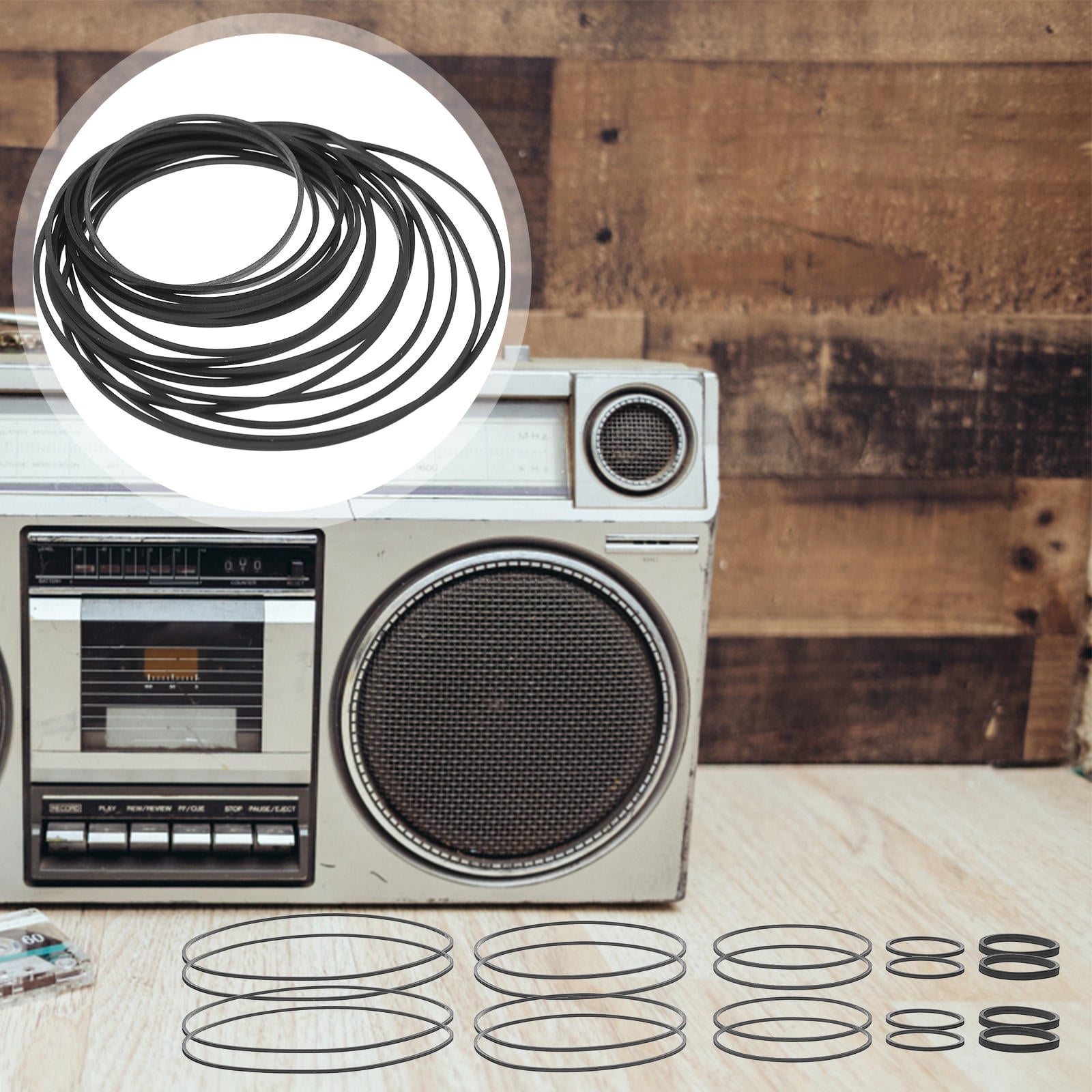 UPOUART 50Pcs Cassette Tape Belts for Reducing Noise and Improving ...