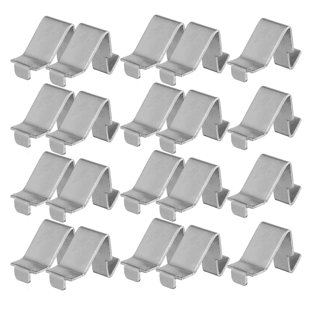 UPOUART 50Pcs Iron Shelf Clamps Metal Detachable Supports for Bookshelf ...