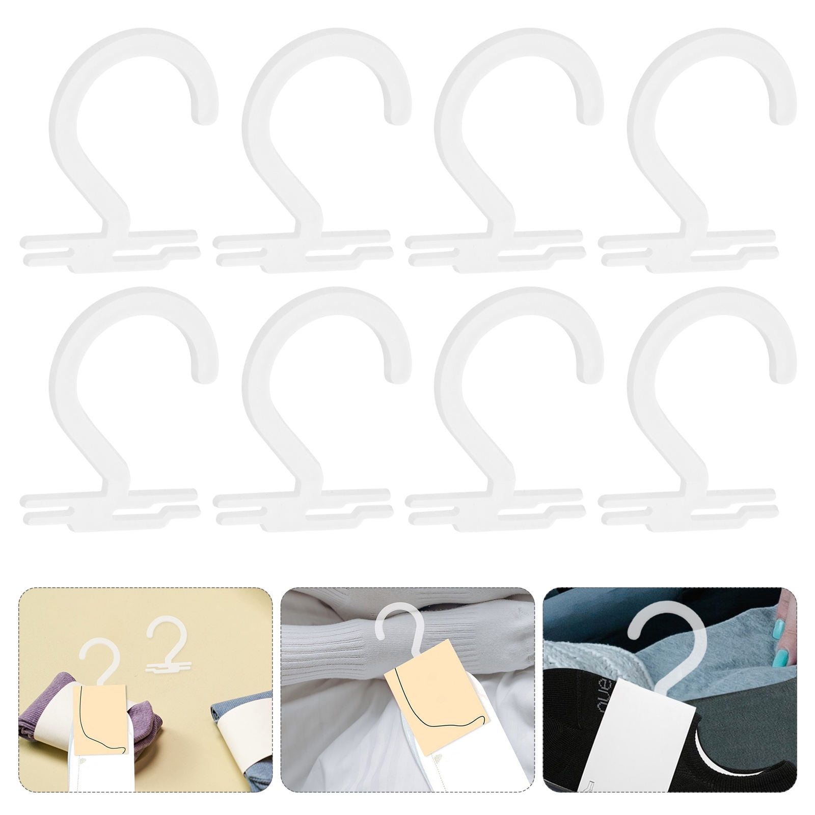 UPOUART Lightweight PP Sock Hangers Portable and for Home and Retail ...